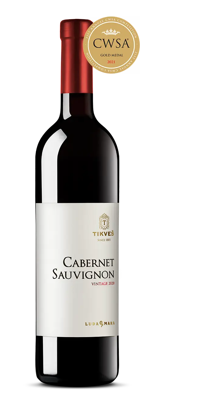 TIKVEŠ Cabernet Sauvignon Luda Mara crveno vino 0.75L