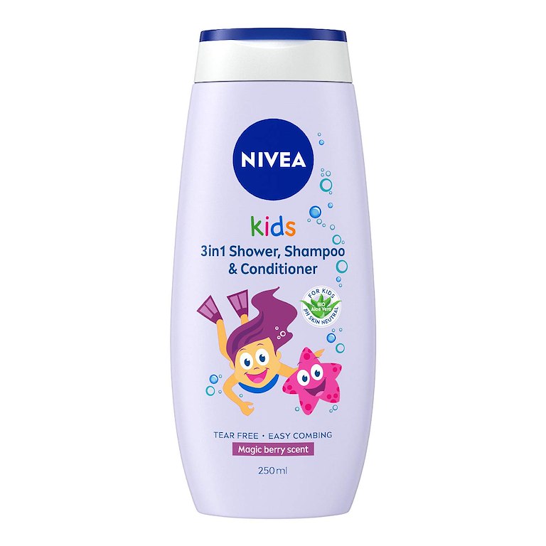 Beiersdorf gel za tuširanje dev nivea 2in1 kids 250ml Beiersdorf