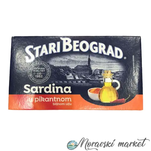 Stari Beograd Sardina u pikantnom biljnom ulju 125g