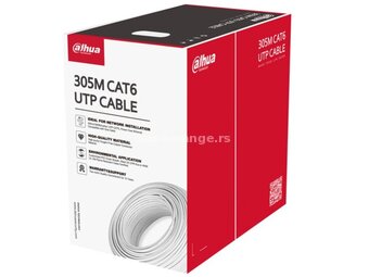 DAHUA PFM923I-6UN-C, CAT6E LSZH CPR E KABL OFC(OXYGEN FREE COPPER) PVC IZOLACIJA PAKOVANJE 305M