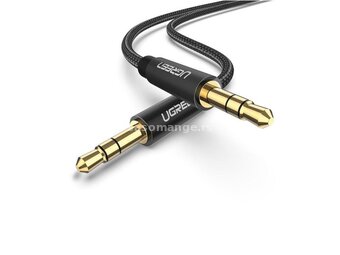 UGREEN AUX kabl 3.5mm kabl 1m gold AV112 crni