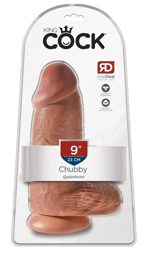 Pipedream King Cock chubby Tan Dildo 9" Boja kože