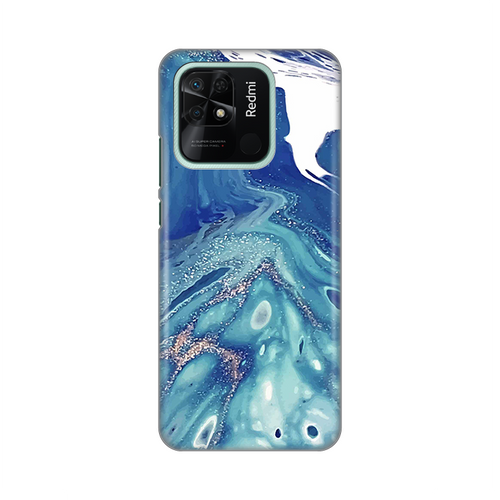 Torbica Silikonska Print za Xiaomi Redmi 10C Blue Marble