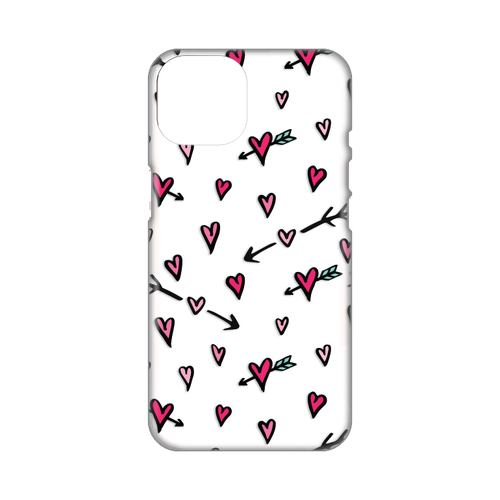 Torbica Silikonska Print Skin za iPhone 14 6.1 Heart Pattern