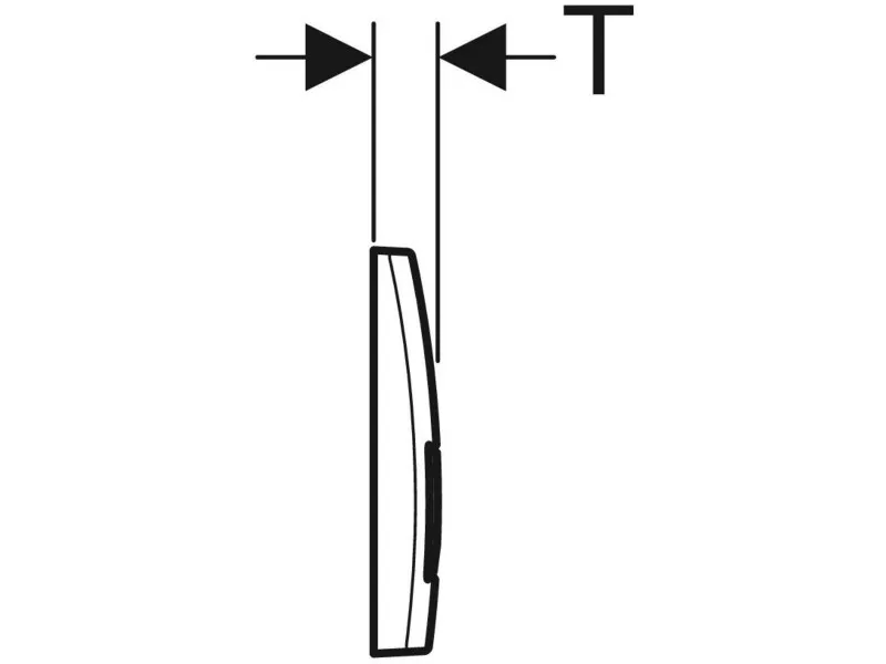 Geberit Tipka Delta 50 115.119.11.1 Bela