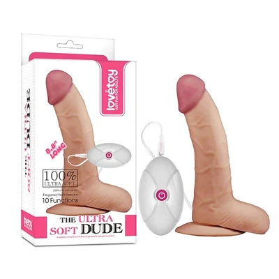 Zakrivljeni vibro dildo 22cm