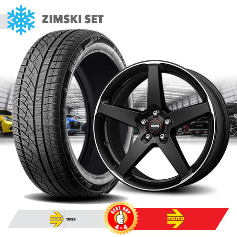 235/55 R19 SET Z MOMO + MOMO FIV MB 5/108 + TPMS