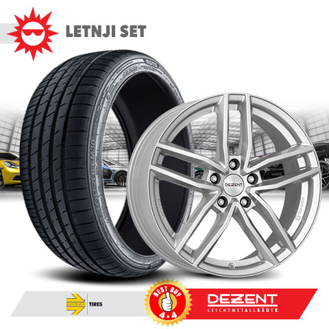 205/55 R16 SET MOMO + DEZENT TR SIL 5/112