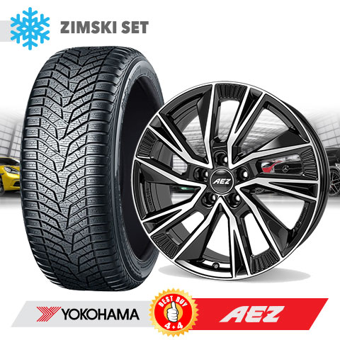 275/40 R21 + 315/35 R21 SET Z YOKOHAMA + AEZ HAVANA BLK POL 5/112 + TPMS