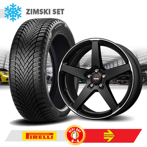 235/60 R18 SET Z PIRELLI + MOMO FIV MB POL 5/114.3 + TPMS