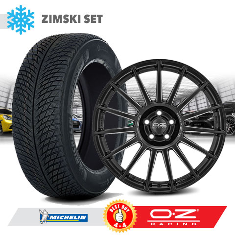 285/40 R22 SET Z MICHELIN + OZ SUPERTURISMO DAKAR MB 5/130 + TPMS