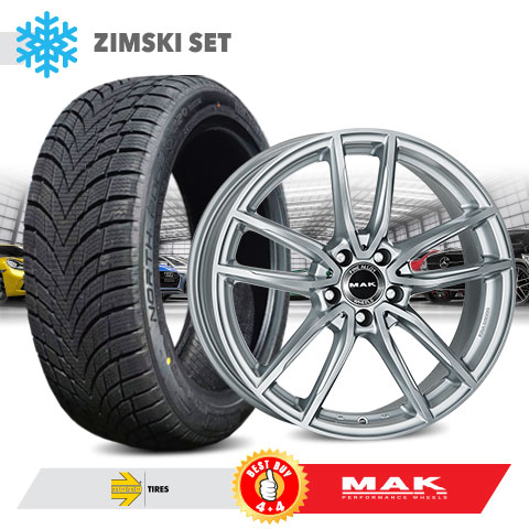 275/45 R21 + 315/40 R21 SET Z MOMO + MAK EVO SIL 5/112 + TPMS