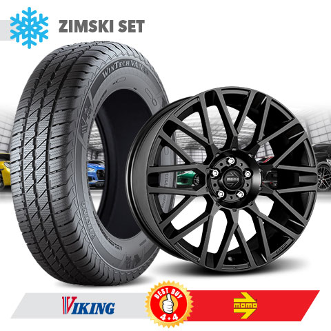 235/65 R16C SET Z VIKING + MOMO REV MB 5/120