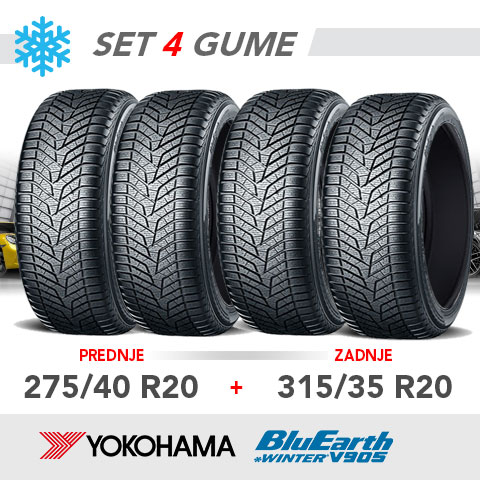 275/40 R20 X2 + 315/35 R20 X2 YOKOHAMA V905 SET 4 GUME