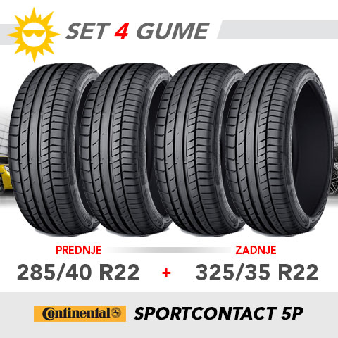 285/40 R22x2 + 325/35 R22x2 MO ContiSC5-SET 4 GUME