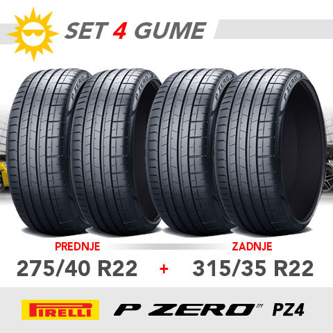 275/40 R22x2 + 315/35 R22x2 * PIRELLI PZ4-SET 4 GUME