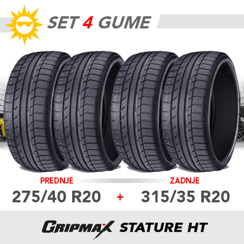 275/40 R20x2 + 315/35 R20x2 GRIPMAX STATURE-SET 4 GUME