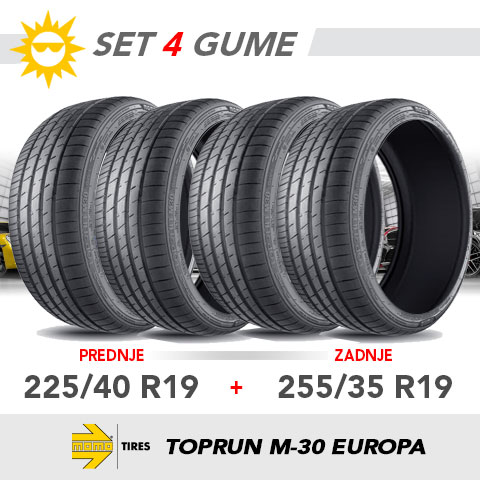 225/40 R19x2 + 255/35 R19x2 MOMO M30-SET 4 GUME