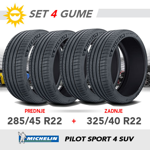 285/45 R22x2 + 325/40 R22x2 MICHELIN PS4 SUV - SET 4 GUME