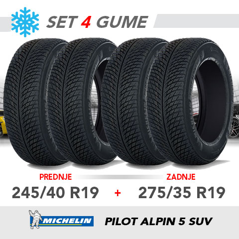 245/40 R19X2 + 275/35 R19X2 MICHELIN PA 5 SET 4 GUME