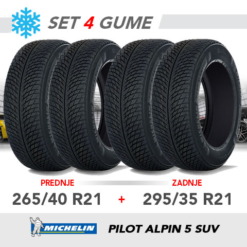 265/40 R21x2 + 295/35 R21x2 MICHELIN PA5 SET 4 GUME