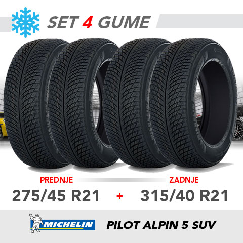 275/45 R21x2 + 315/40 R21x2 MICHELIN PA5 SET 4 GUME