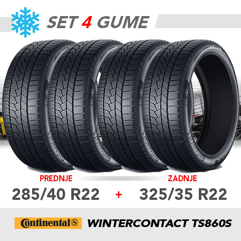 285/40 R22x2 + 325/35 R22x2 CONTI TS860 SET 4 GUME