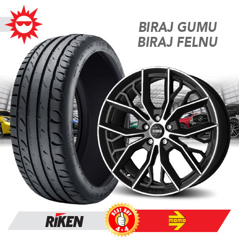 225/45 R17 SET RIKEN + MOMO