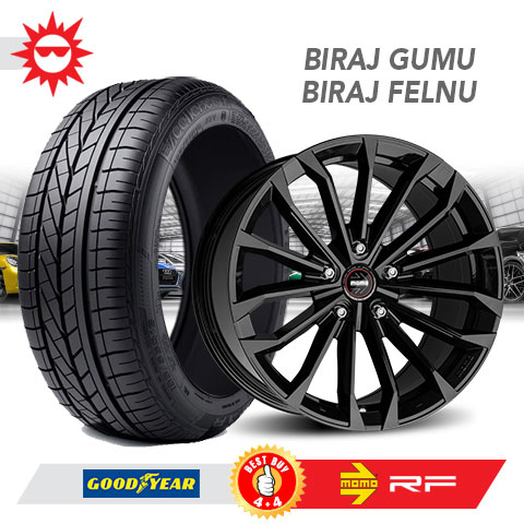 245/40 R19 + 275/35 R19 SET RFT GOODYEAR + MOMO