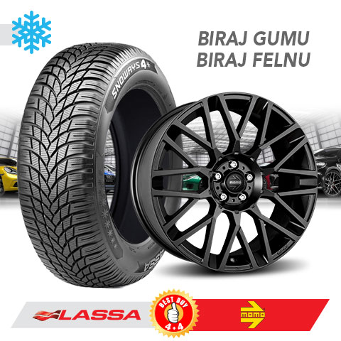 195/55 R16 SET Z LASSA + MOMO