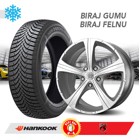 195/65 R15 SET Z HANKOOK + REDS BK 5/112/47