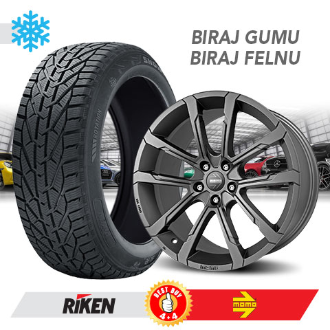 205/55 R16 SET Z RIKEN + MOMO QU 5/114.3