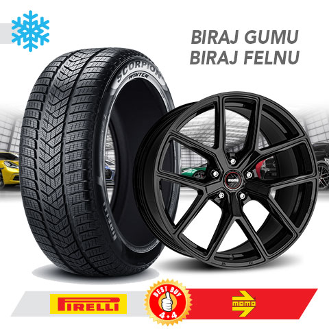 275/40 R20 + 315/35 R20 SET Z RFT PIRELLI + MOMO RF01 5/120