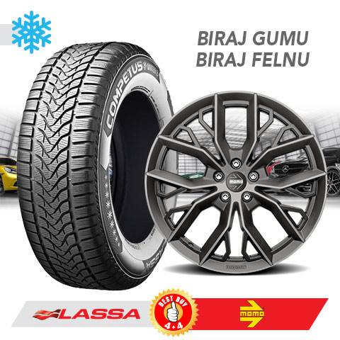 225/55 R18 SET Z LASSA + MOMO MAS MA 5/114.3