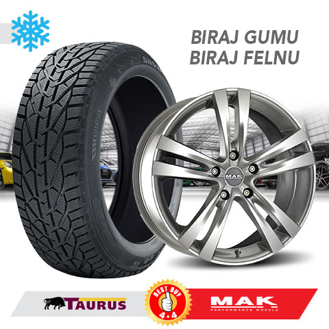 215/60 R17 SET Z TAURUS + MAK ICONA SIL 4/108