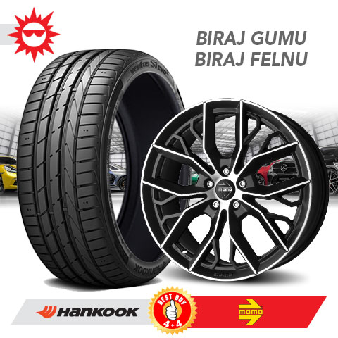 215/65 R17 SET HANKOOK + MOMO MAS POL 5/112