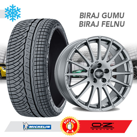 245/45 R18 SET Z MICHELIN ZP + OZ SUPERTURISMO GT SIL 5/112 + TPMS