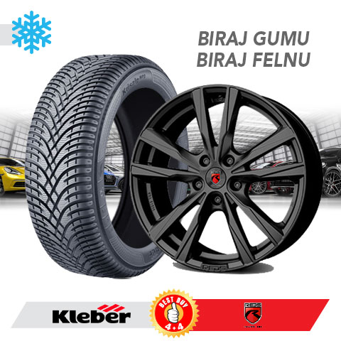 215/65 R17 SET Z KLEBER + REDS K2 MB 5/112