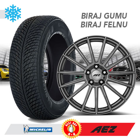 225/60 R17 SET Z MICHELIN + AEZ STEAM GRF 5/112