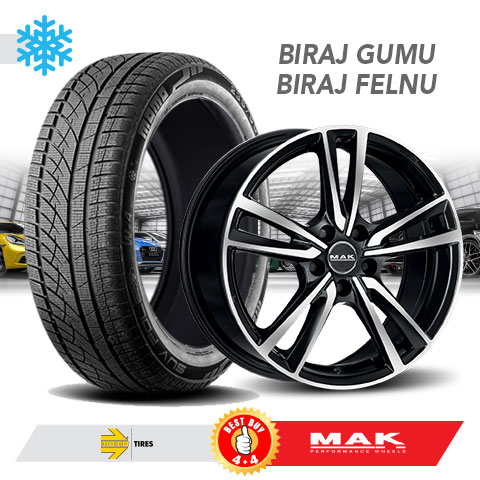 215/65 R16 SET Z MOMO + MAK ICONA BLK 4/108