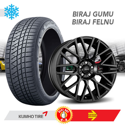 265/50 R19 SET Z KUMHO + MOMO REV MB 5/112 + TPMS