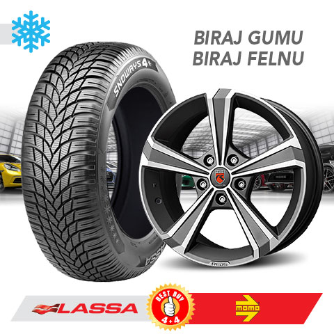 205/55 R16 SET Z LASSA + REDS BLADE POL 5/100