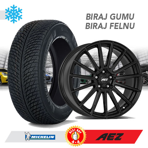 245/45 R19 SET Z MICHELIN + AEZ ATLANTA BLK 5/112 + TPMS