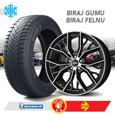 205/55 R16 SET Z MICHELIN + MOMO MAS POL 5/112