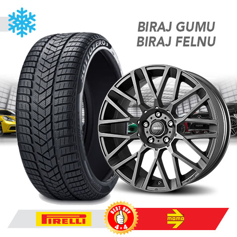 245/45 R18 SET Z PIRELLI + MOMO REV ANT 5/112 + TPMS