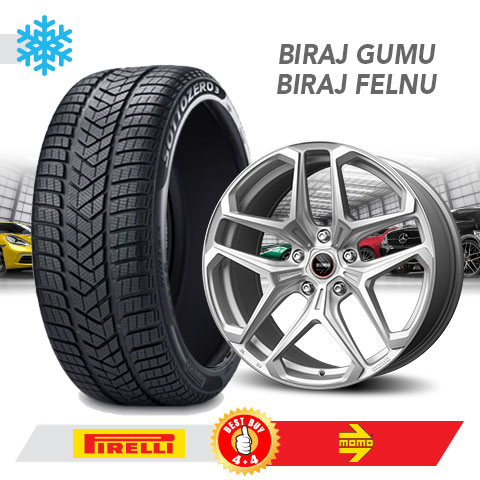 255/40 R20 SET Z PIRELLI + MOMO RF04 SIL 5/112 + TPMS