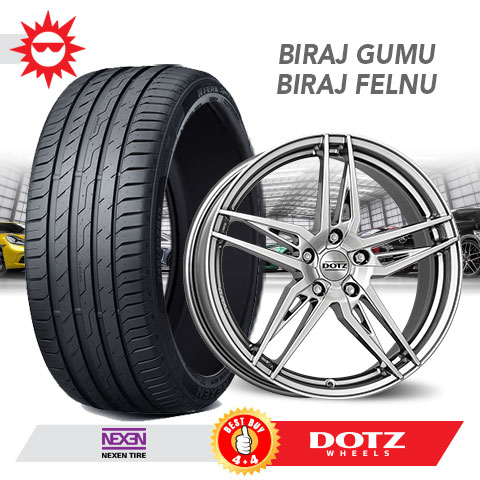 225/55 R19 SET NEXEN + DOTZ INTERLAGOS SIL 5/114.3 + TPMS