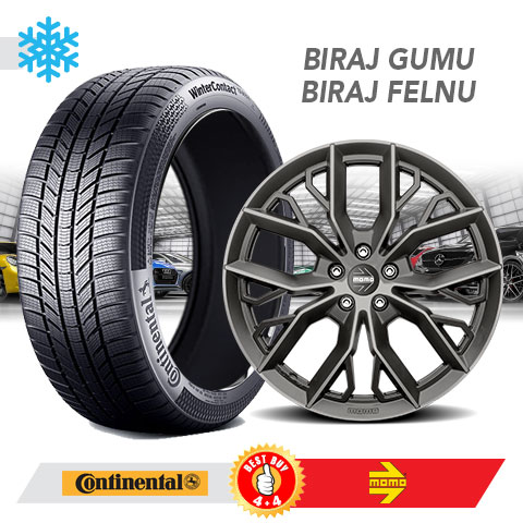 215/65 R16 SET Z CONTINENTAL + MOMO MAS LIM ANT 5/114.3 + TPMS