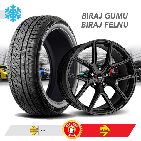 235/55 R19 SET Z MOMO + MOMO RF01 STA BLK 5/112