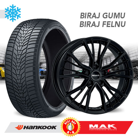 285/40 R21 SET Z HANKOOK + MAK UNION GB 5/112